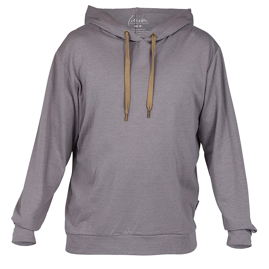 Hettegenser til herre - Loungewear - Bram - Grå - Lilleba